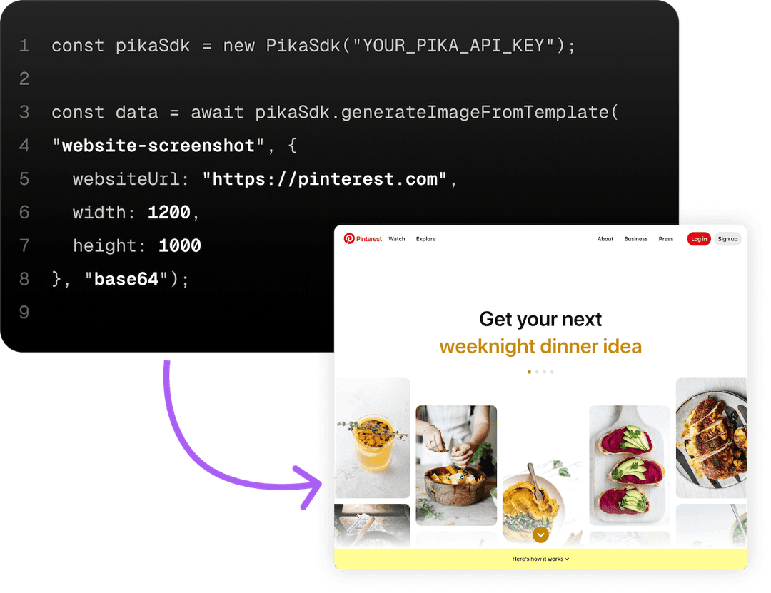 Pika – Screenshot Generation and API